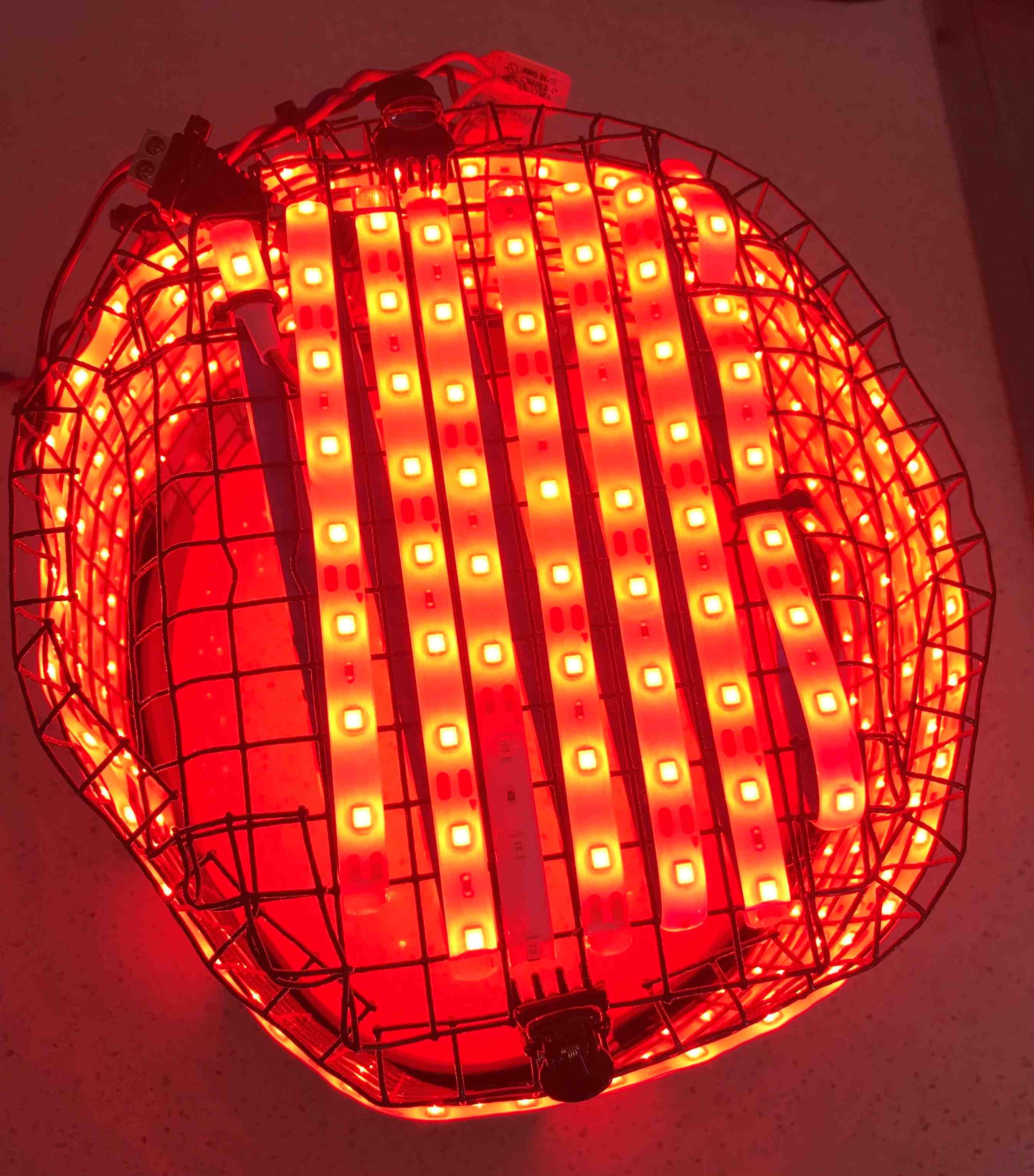 Cossack top / light pad instructions. – Red lights on the brain